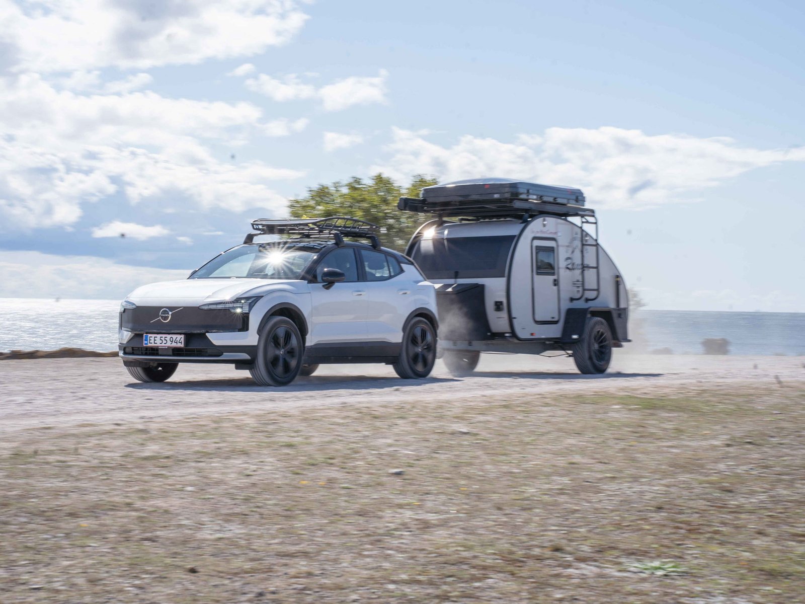 Volvo EX30 CC- vi kører 1.300 km med elbil og campingvogn