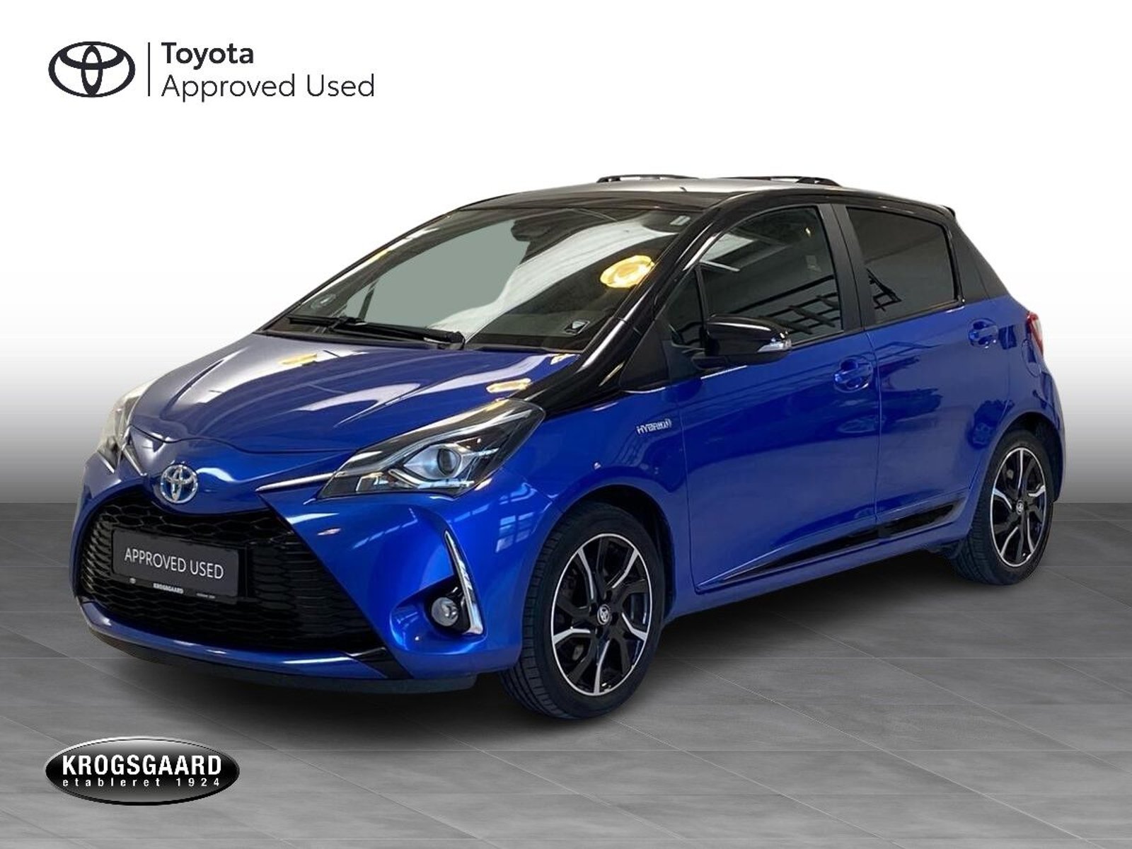 Brugt Toyota Yaris 1,5 Hybrid Flavour BLÅ E-CVT 100HK 5d Trinl. Gear ...